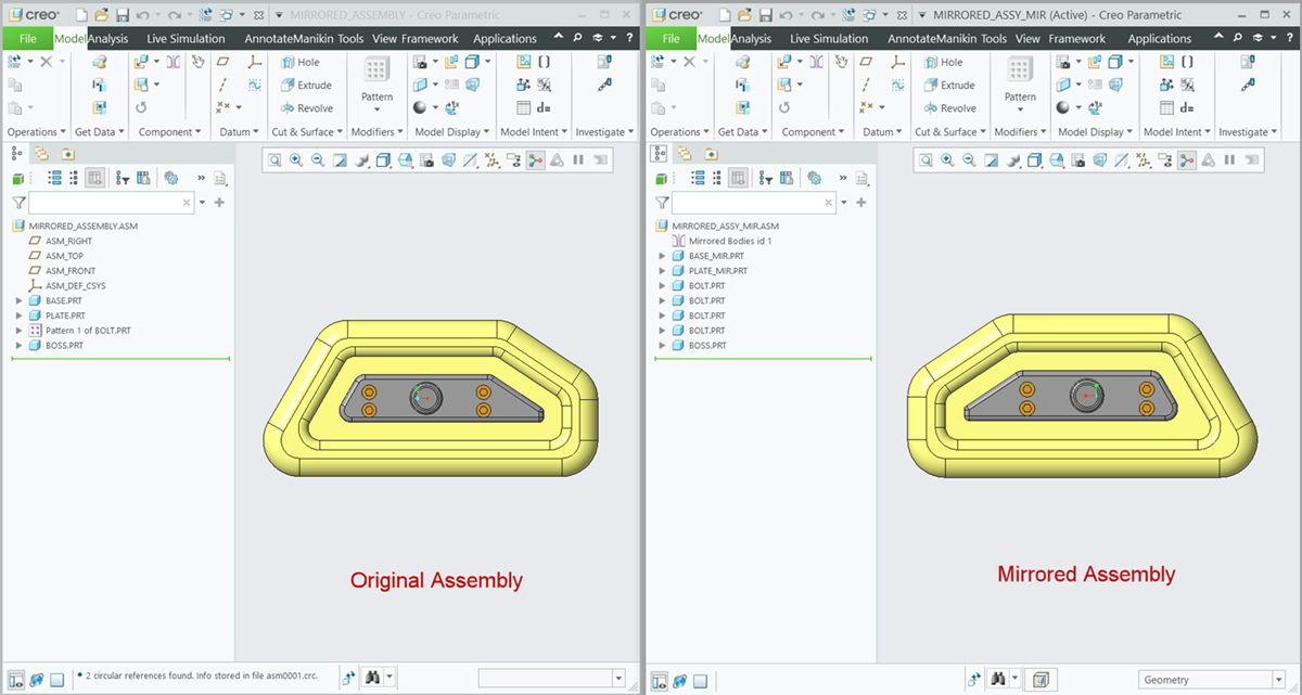 How to create Mirrored Assemblies | PTC CREO | i GET IT by Tata Technologies