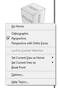 How To Get Ortho Views & Predefined View Indicators from View Cubes