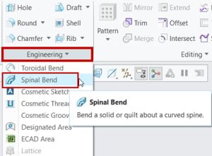 Creating a Spinal Bend in Creo Parametric 10.0 | i GET IT by Tata ...