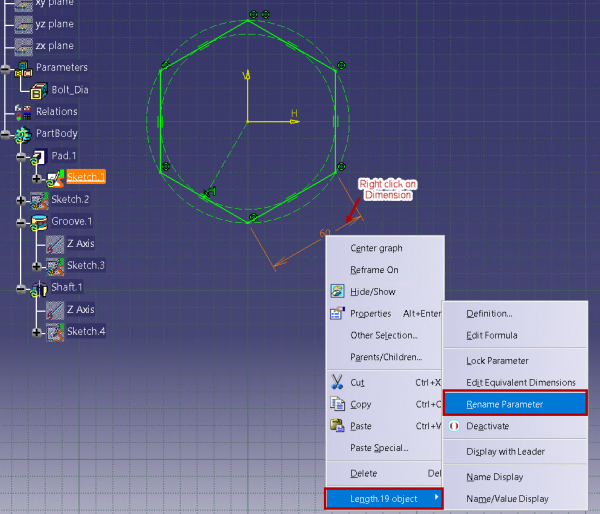 Creating Formulas to form Parametric model | CATIA V5 | i GET IT by ...