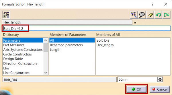 Creating Formulas to form Parametric model | CATIA V5 | i GET IT by ...